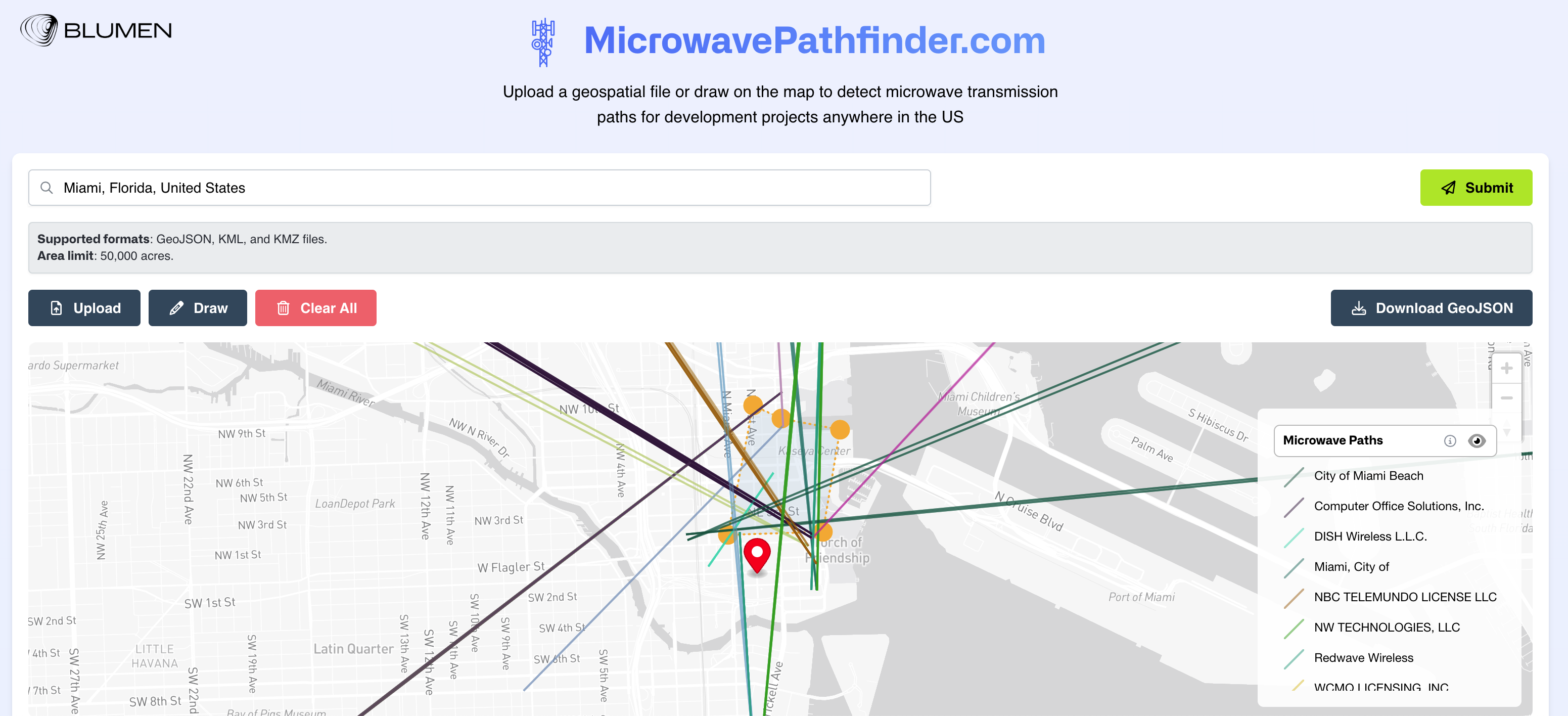 Microwave Path Finder - Professional RF Path Analysis